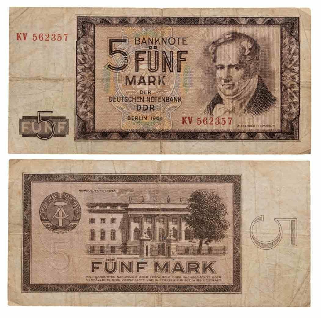 Германия ГДР 5 марок 1964