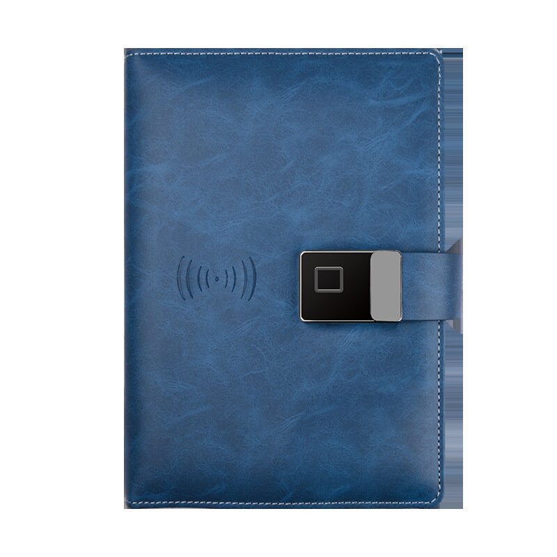 Блокнот с замком на отпечатке пальца для дропшиппинга, перезаряжаемый блокнот, блокнот с перфорированными листами на заказ, бизнес-набор 7inch MP4-блокнот