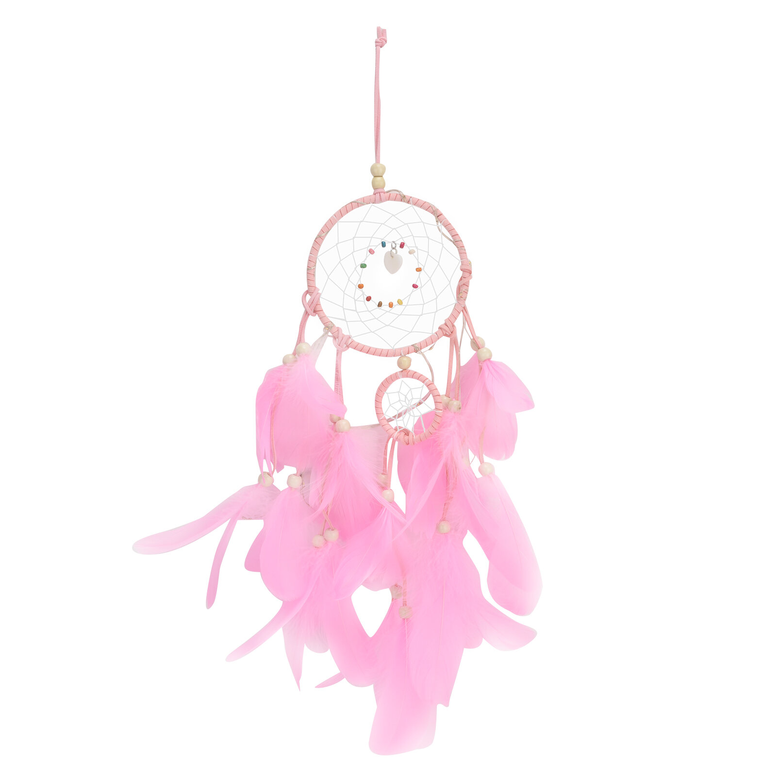 Dream Catcher Wall Hanging Dreamcatcher Pendant for Living Room Bedroom Dormitory WeddingPink