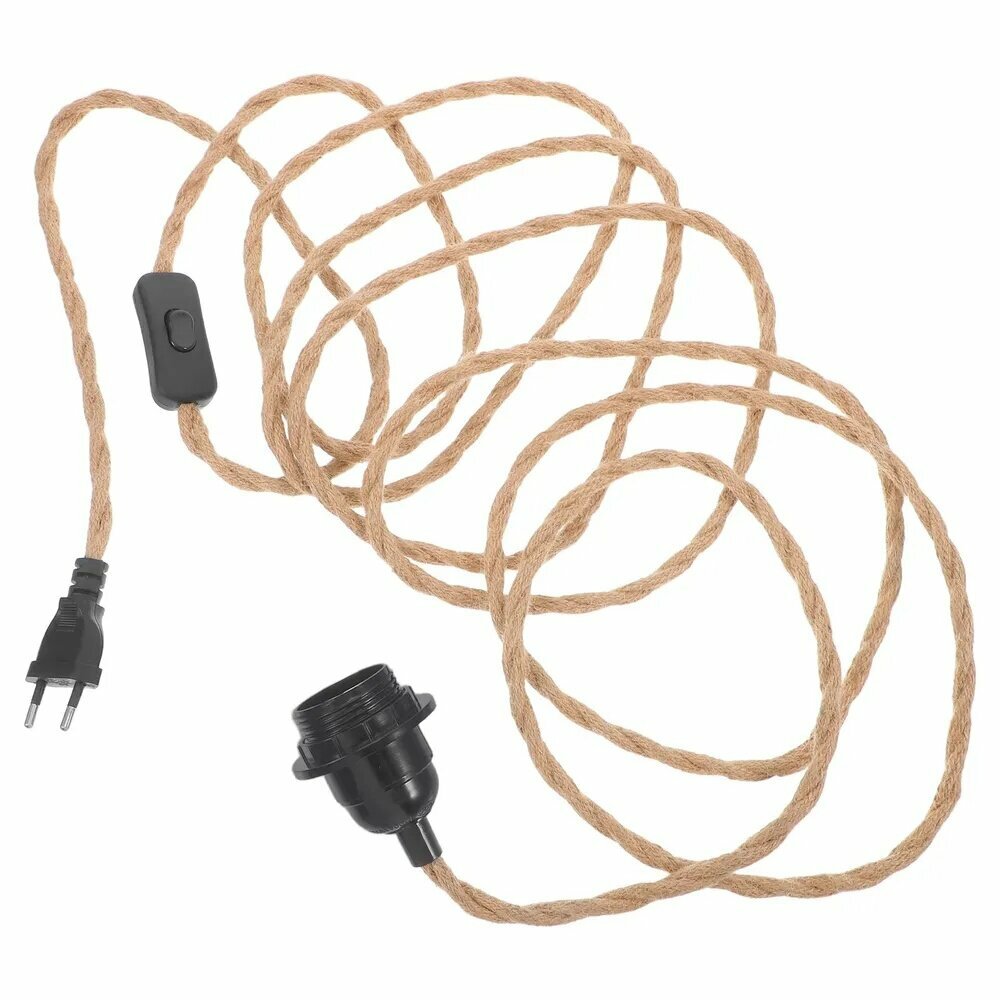 Удлинитель кабеля, 4.50 м, бежевый, темно-коричневый