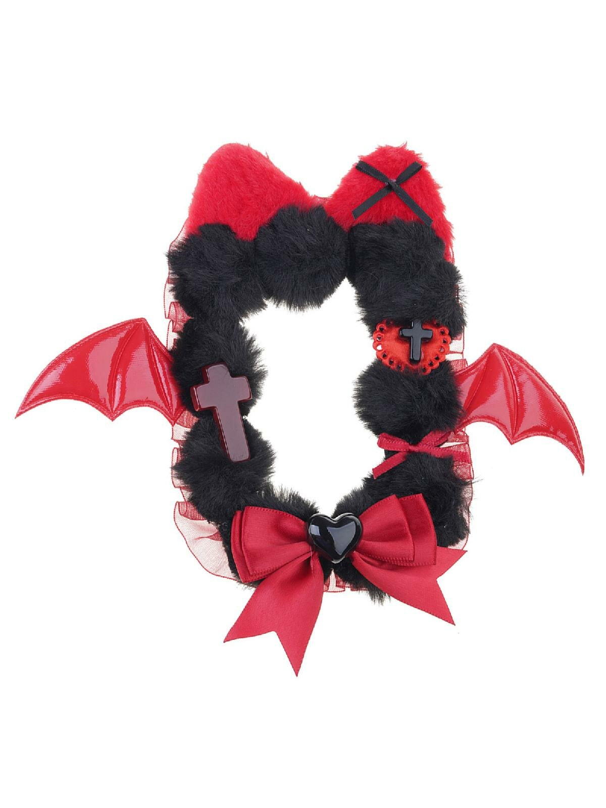 Готический Летучая мышь крыло защитное карта с бисером цепи bat случае крыло фотокарточку