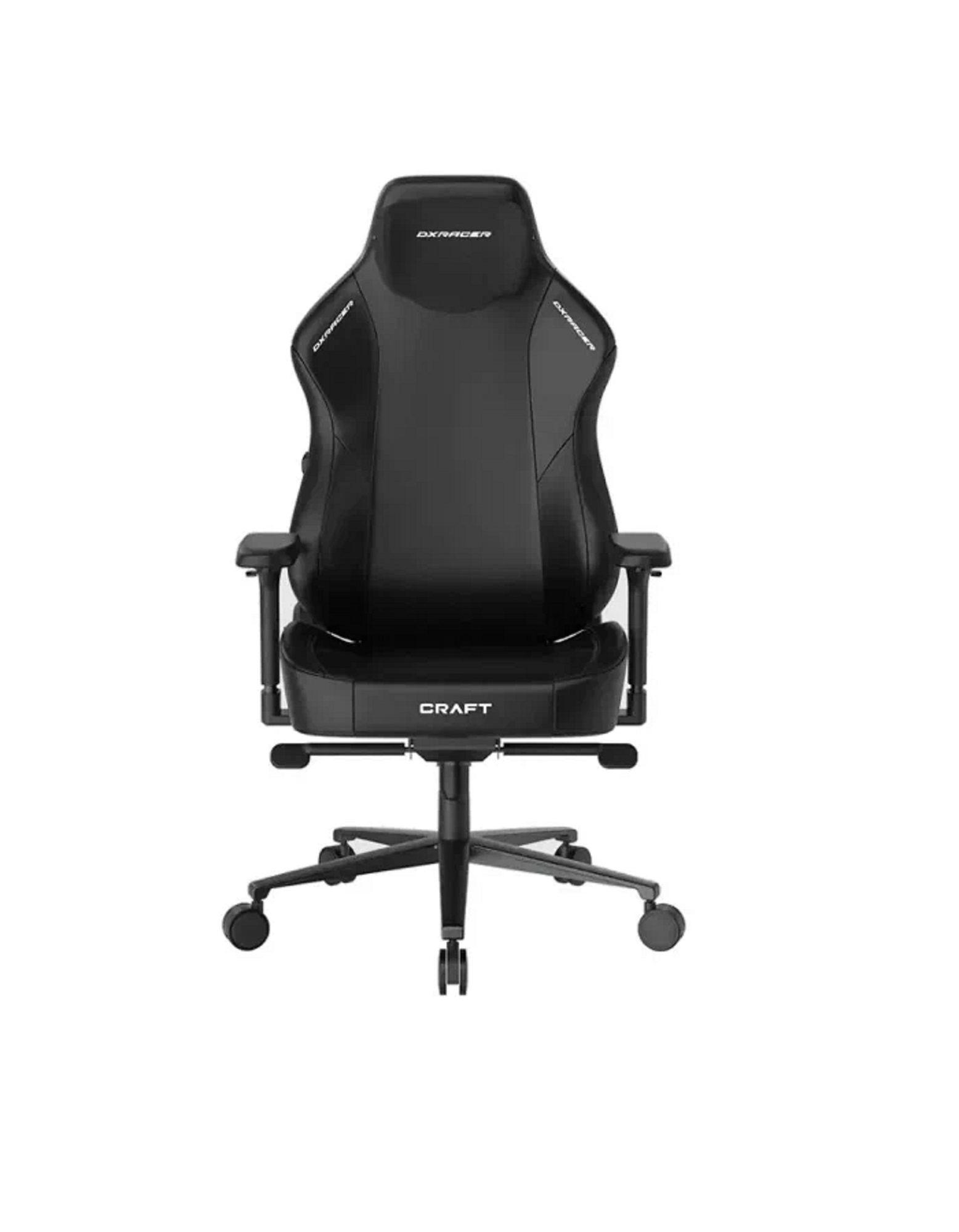Игровое кресло DXRacer Craft CRA/DXL5000/N, черное, с регулируемой спинкой