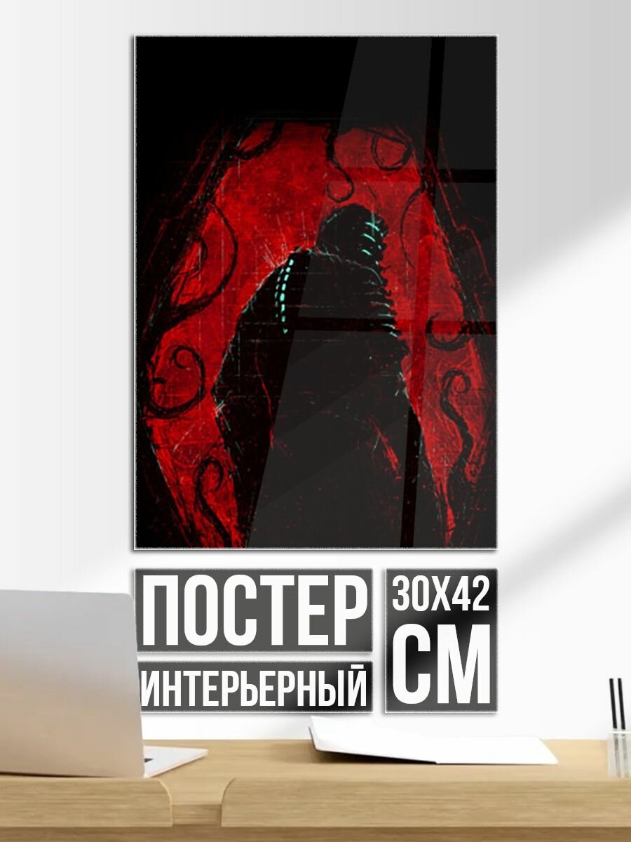 Постер на стену Dead space Айзек Кларк в броне