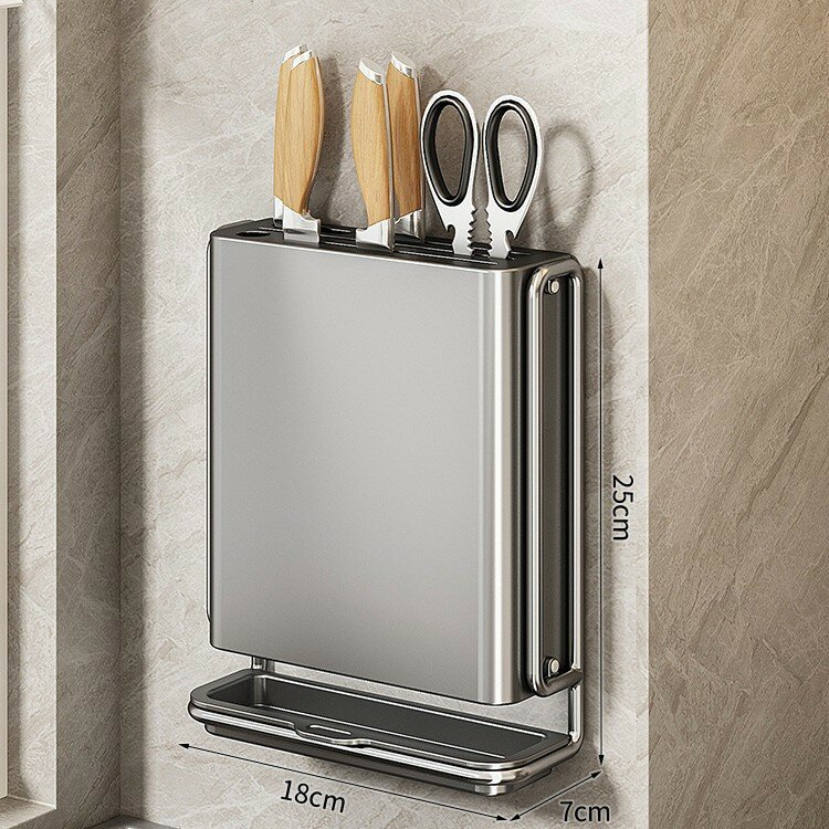 Стойка для ножей, многофункциональный держатель для ножей, настенный держатель для палочек, интегрированное хранение