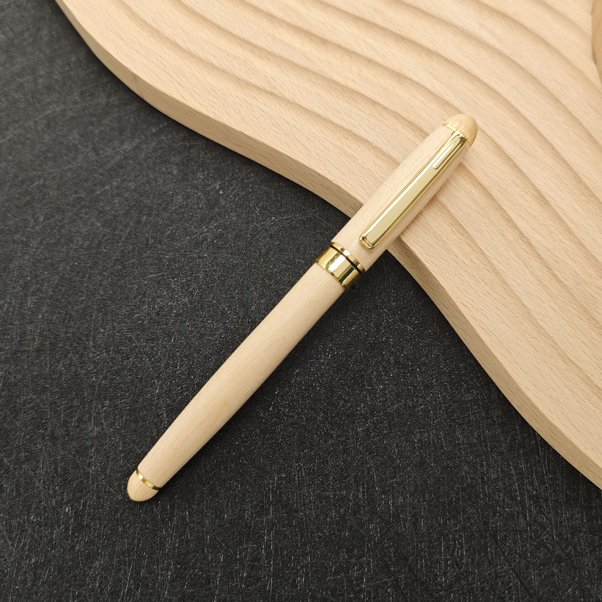 Бамбуковая деревянная ручка для письма, практика письма для студентов, бамбуковая шариковая ручка, набор ручек из бамбукового материала, оптовая реклама, подарочная коробка с бамбуковой ручкой