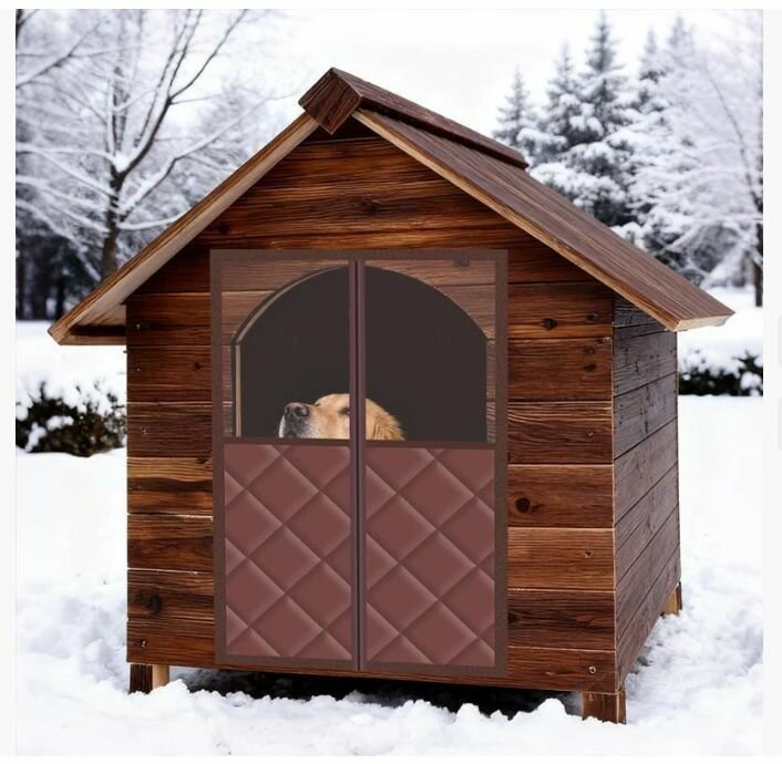 Магнитная дверная занавеска для собачьей будки 60*80CM