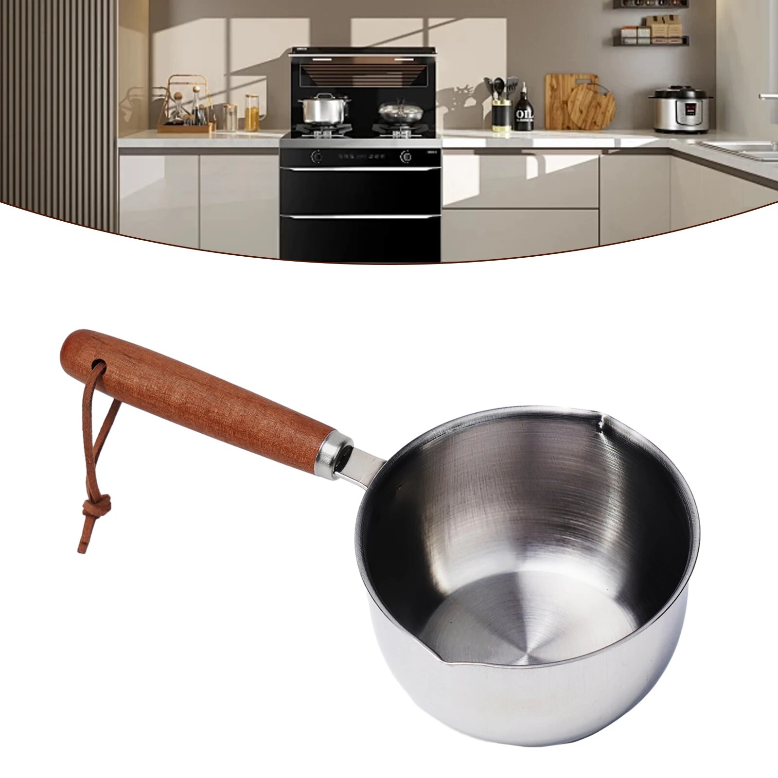 LEENKEA Стальная кастрюлька для масла 150/300/500 мл 500ml