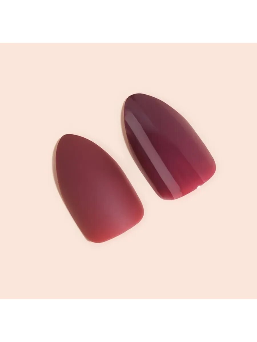 Вишнёвая миндаль форма накладных ногтей