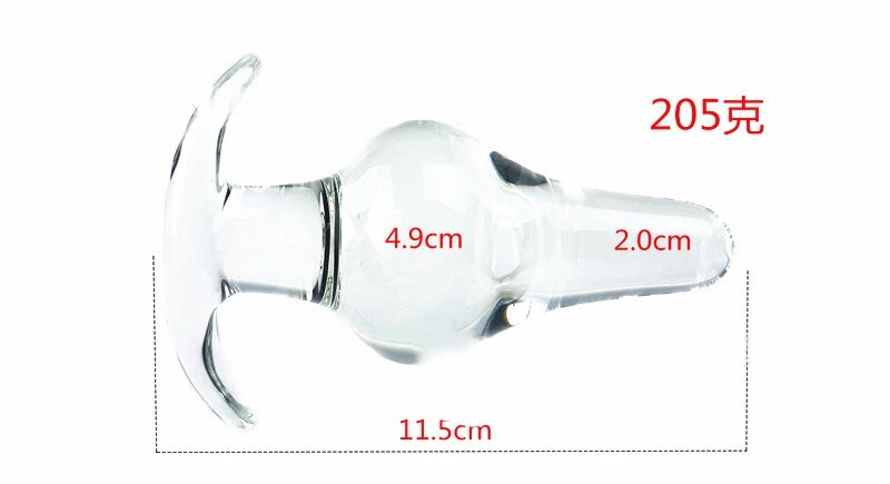 Новая гладкая стеклянная Анальная пробка Anchor Base Dilatador Anal Ball Strapon Анальная пробка Массажер простаты Секс-игрушки для женщин Мужчин Анальная пробка A