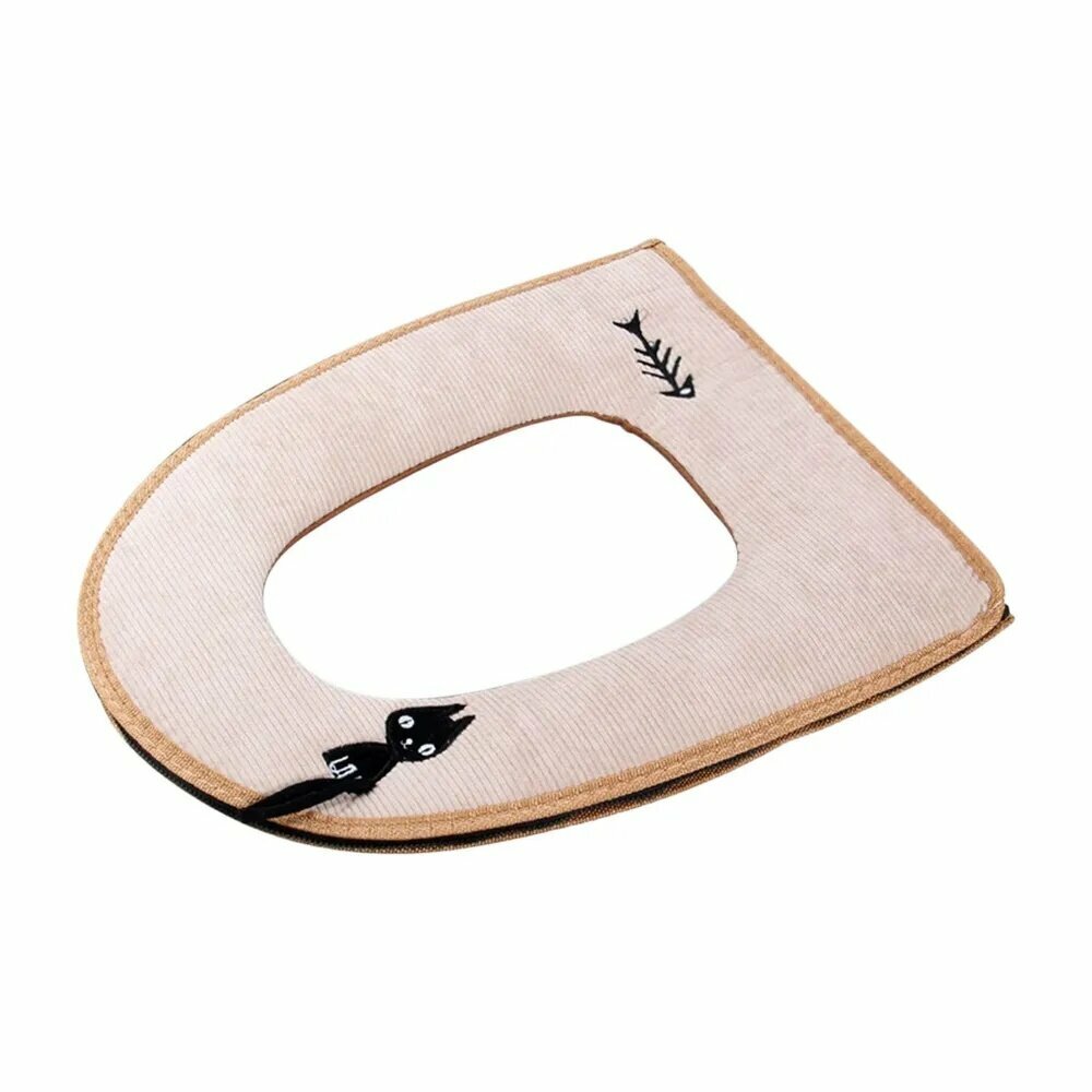 KNOW EASY-Сиденье для унитаза Crystal Velvet Kitten Zipper, желтое