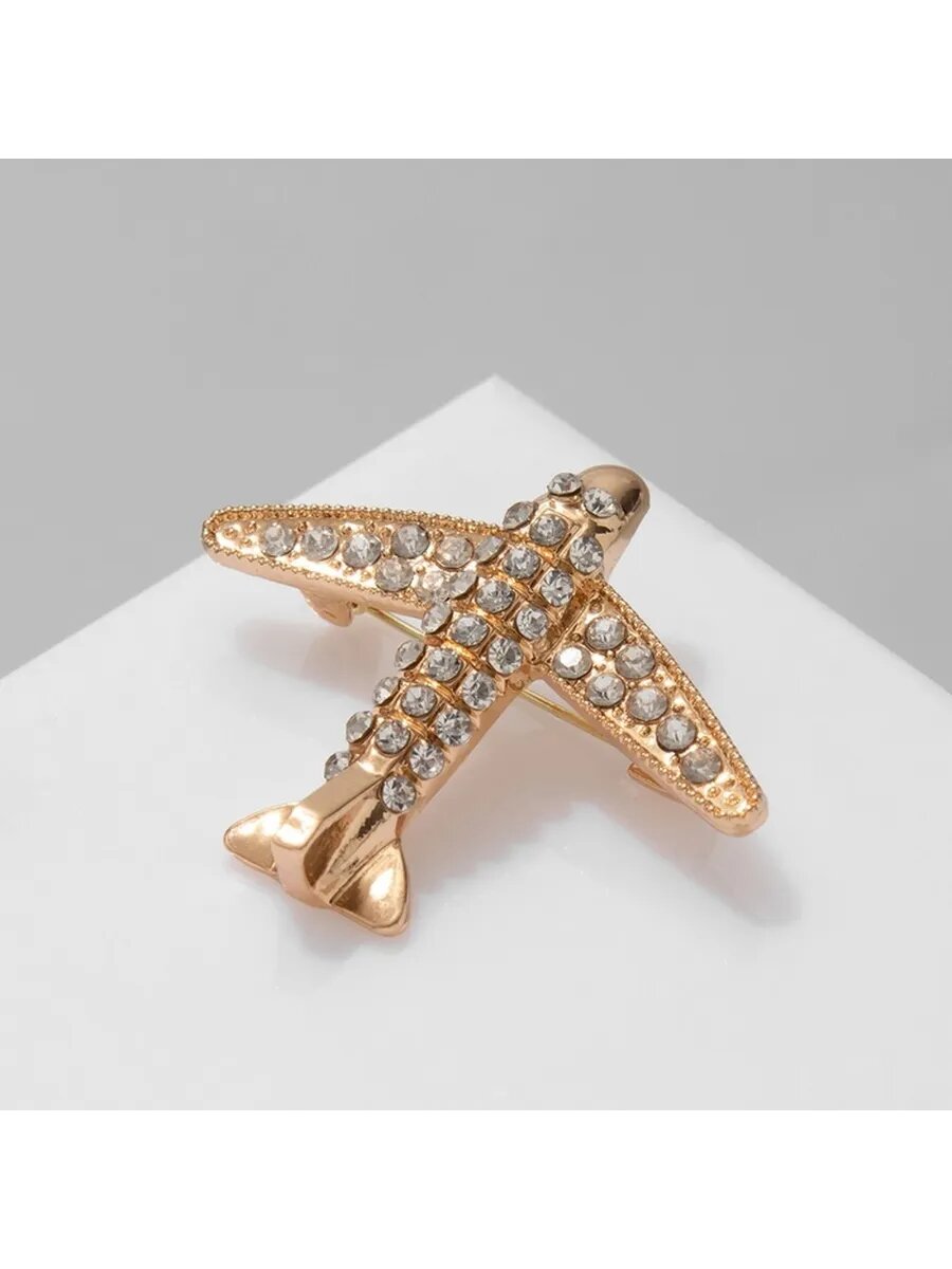 Брошь, стразы