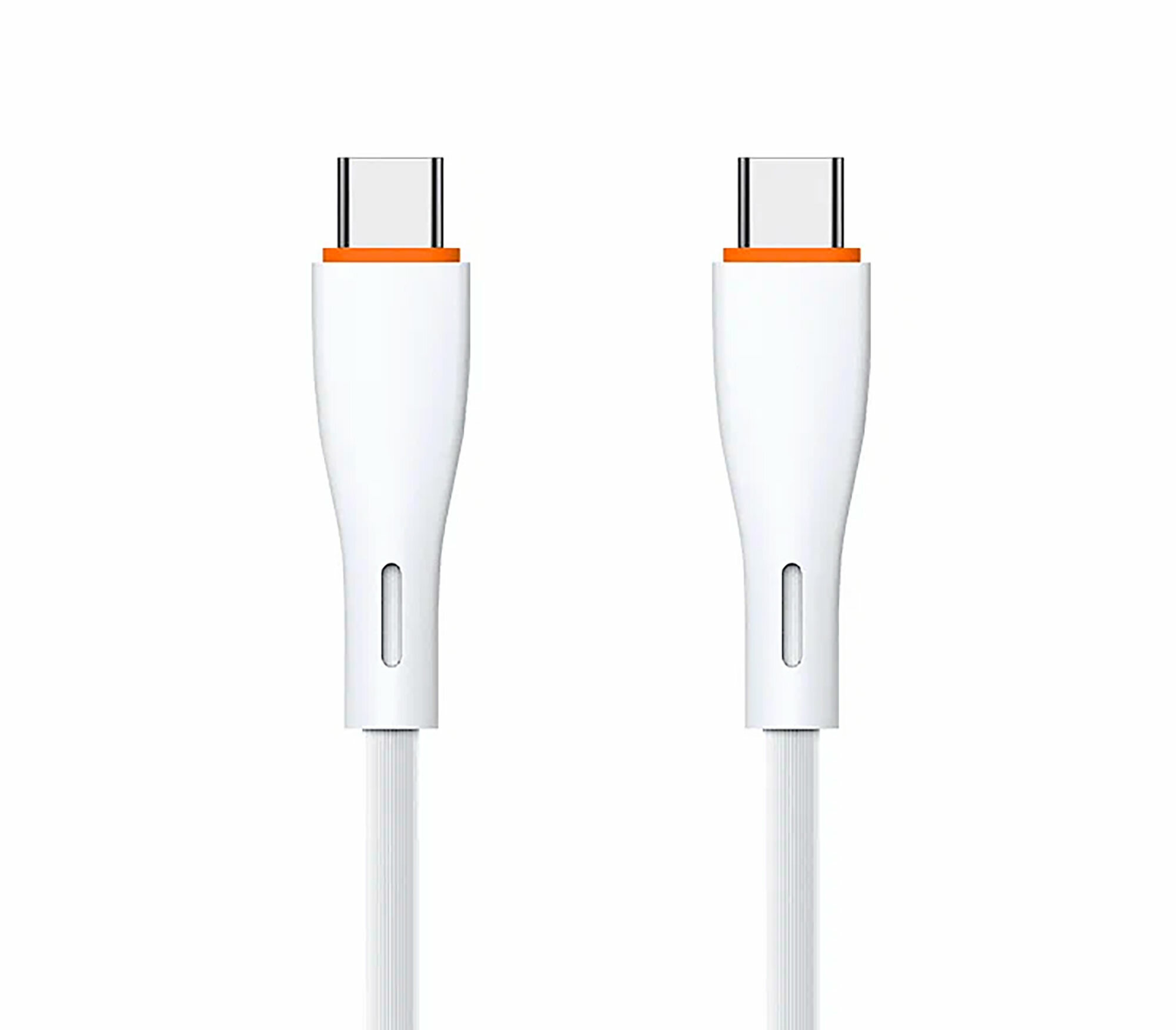 Кабель EOFE CC22, USB-C / USB-C, 3А, ПВХ, 2 метра, белый