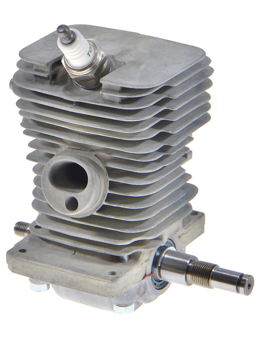 Поршневая группа (38мм) двигатель в сборе, со свечой, поршень с графитовым напылением для бензопилы STIHL MS 180