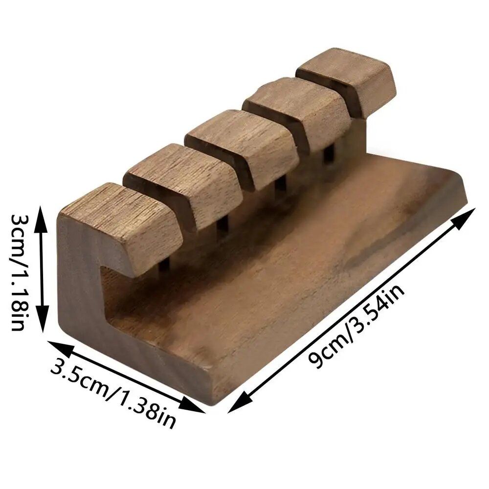 Органайзер для шнура, деревянный держатель для USB-кабеля, органайзер для проводов, самоклеящиеся держатели для кабелей, лента 3 м, с 4 отверстиями для рабочего стола