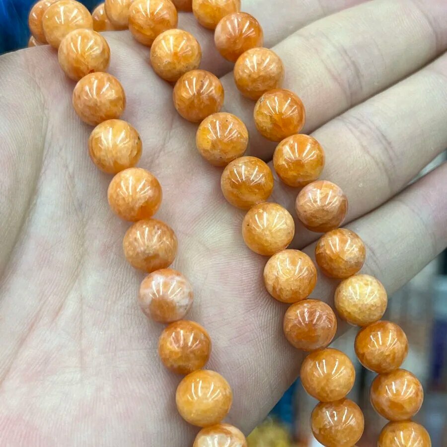 Бусины из апельсинового кальцита AVANKY 6мм 8мм 10мм 8mm