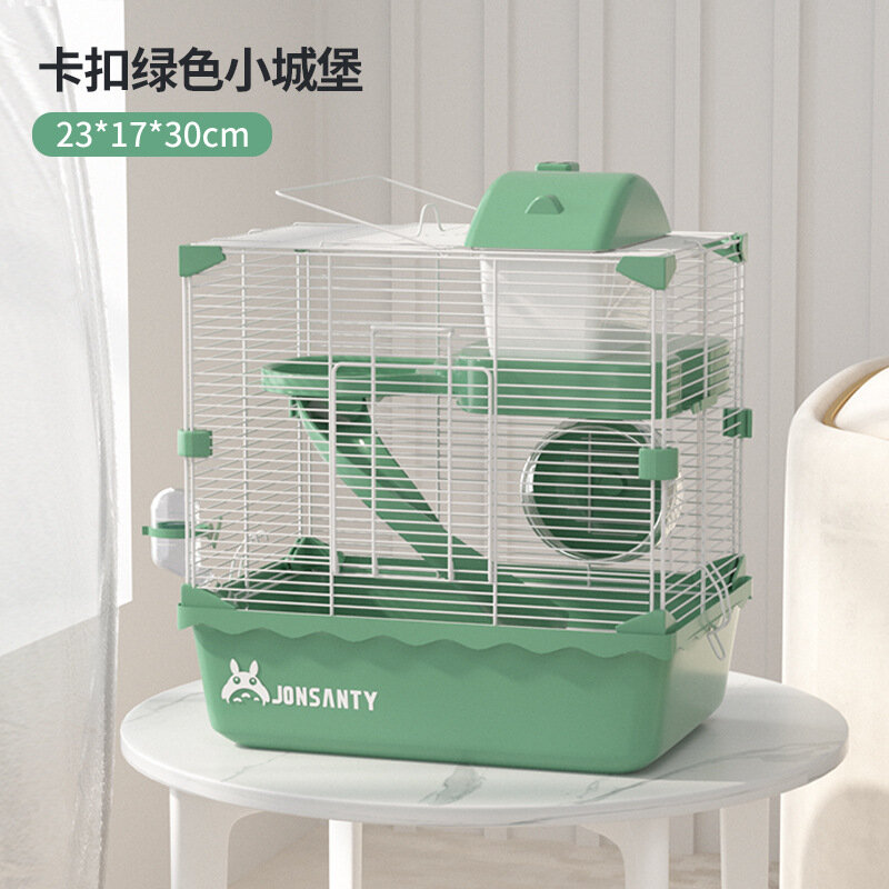 Клетка для питомца Шан Тянь, комплект принадлежностей для клетки, полный комплект, золотая клетка для хомяка, очень большая вилла, прозрачное двухъярусное гнездо