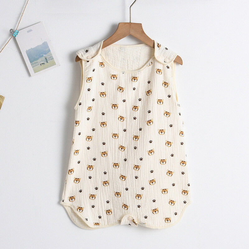 Спальный мешок для новорожденных, детский спальный мешок из марли, тонкое анти-ударное одеяло для детей весной и летом, универсальные пижамы для детей на все сезоны