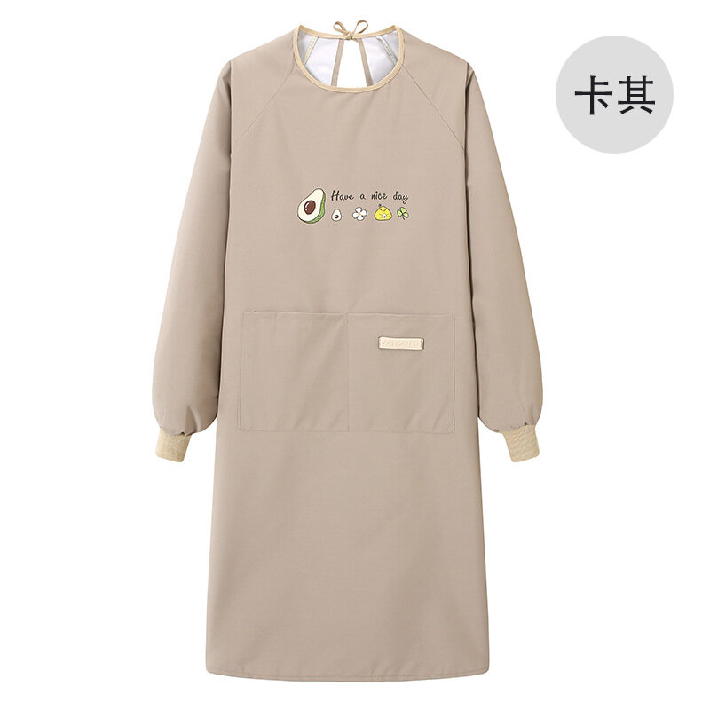 Водонепроницаемый и маслостойкий фартук для кухни, кейтеринга, рабочая одежда для взрослых, длинный рукав, фартук для женщин и мужчин