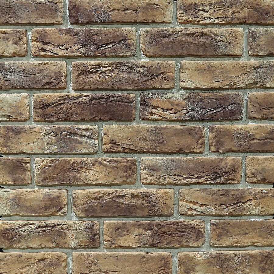 Немецкий кирпич арт.120-11, упаковка по 1.5м² (~30кг), декоративный камень для отделки Мастер-камень