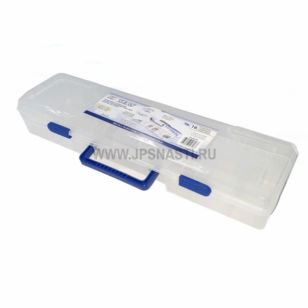 Коробка для приманок и снаряжения AFW Tackle Box, 49.5x14x9 см, 12/1 Moveable Dividers