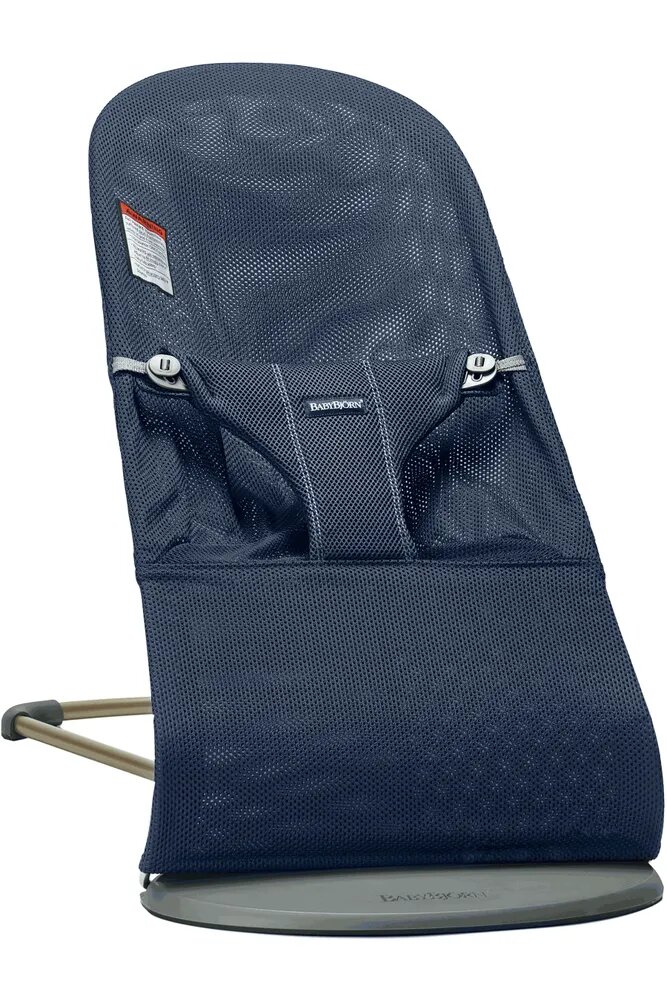 Шезлонг для новорожденных BabyBjorn Bliss Mesh Navy Blue Механический