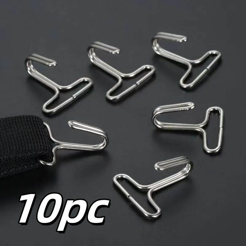 GEALFIS Крючки металлические 10 шт 3.1 см, для тентов шатров и мебели, такелажные аксессуары для крепления оборудования и зонтов