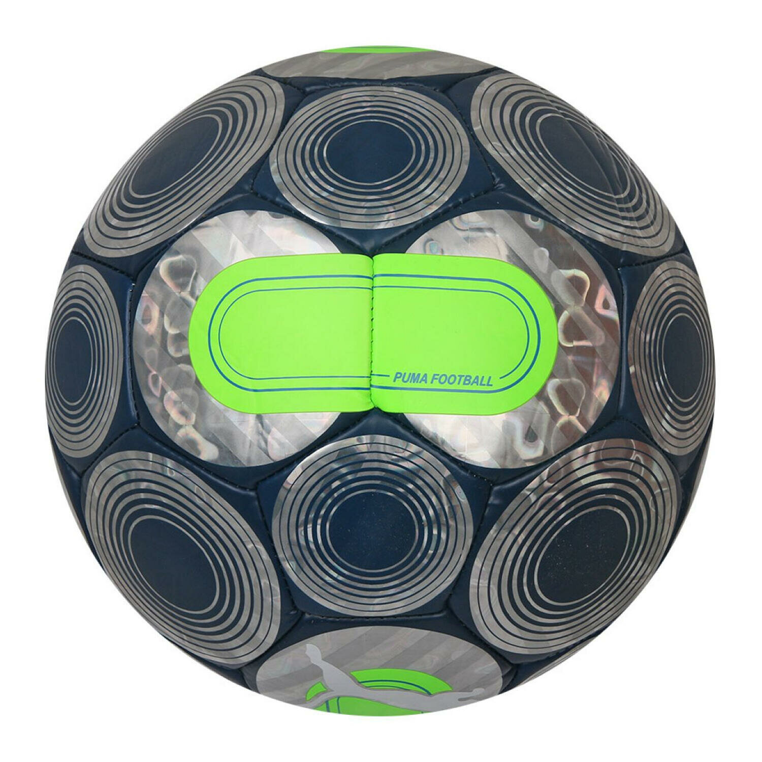 Футбольный мяч Decathlon Klatki-5, размер 5, серый/зеленый, искусственная кожа