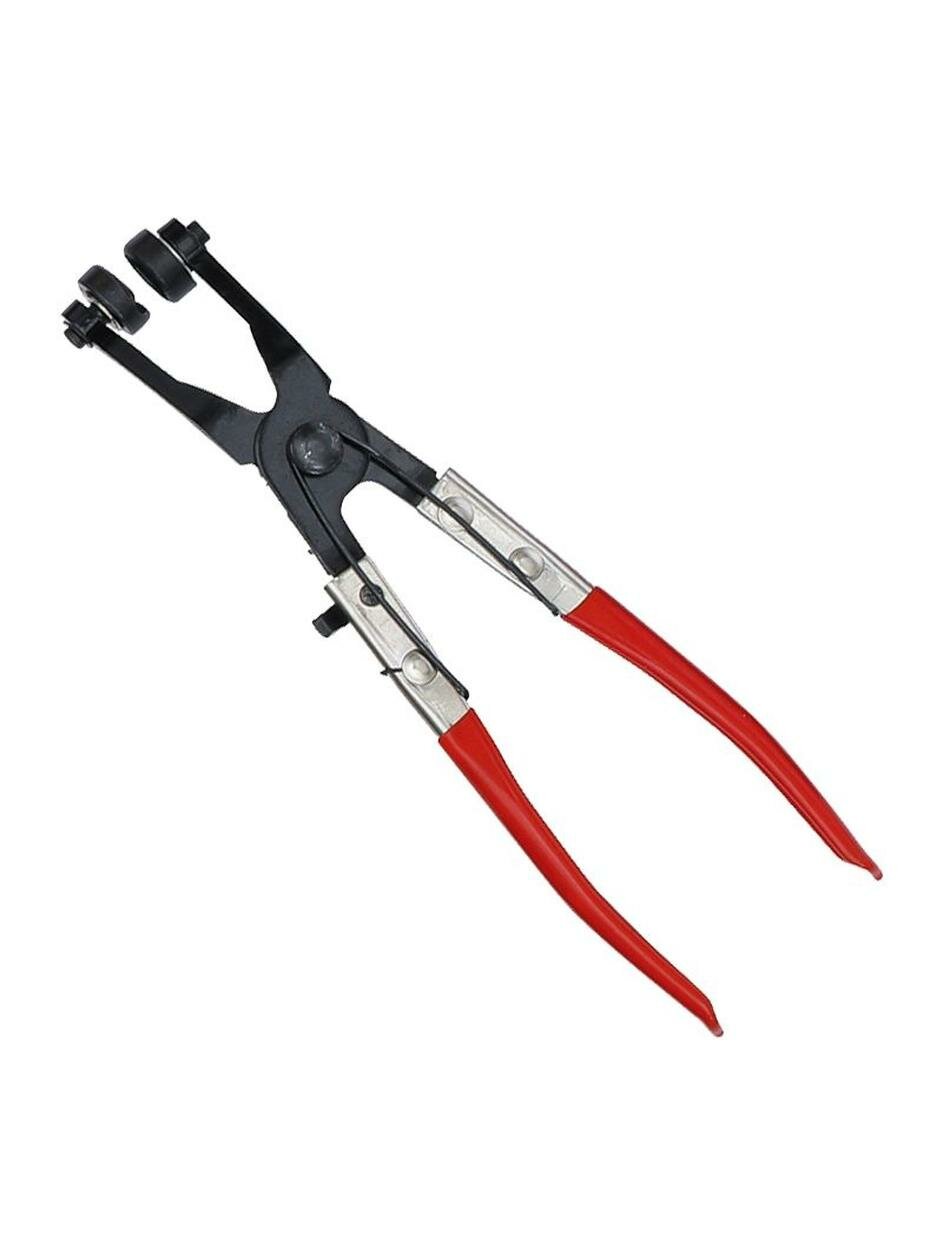 Клещи AVS A40803S, для хомутов, изогнутые, трещоточные, сталь, 220мм