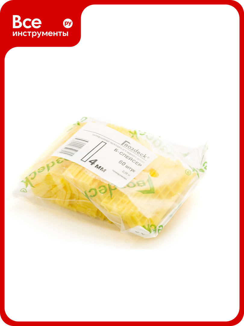 B-Спейсер Гвозdeck №4 60 шт. 6000B004PP00WG12
