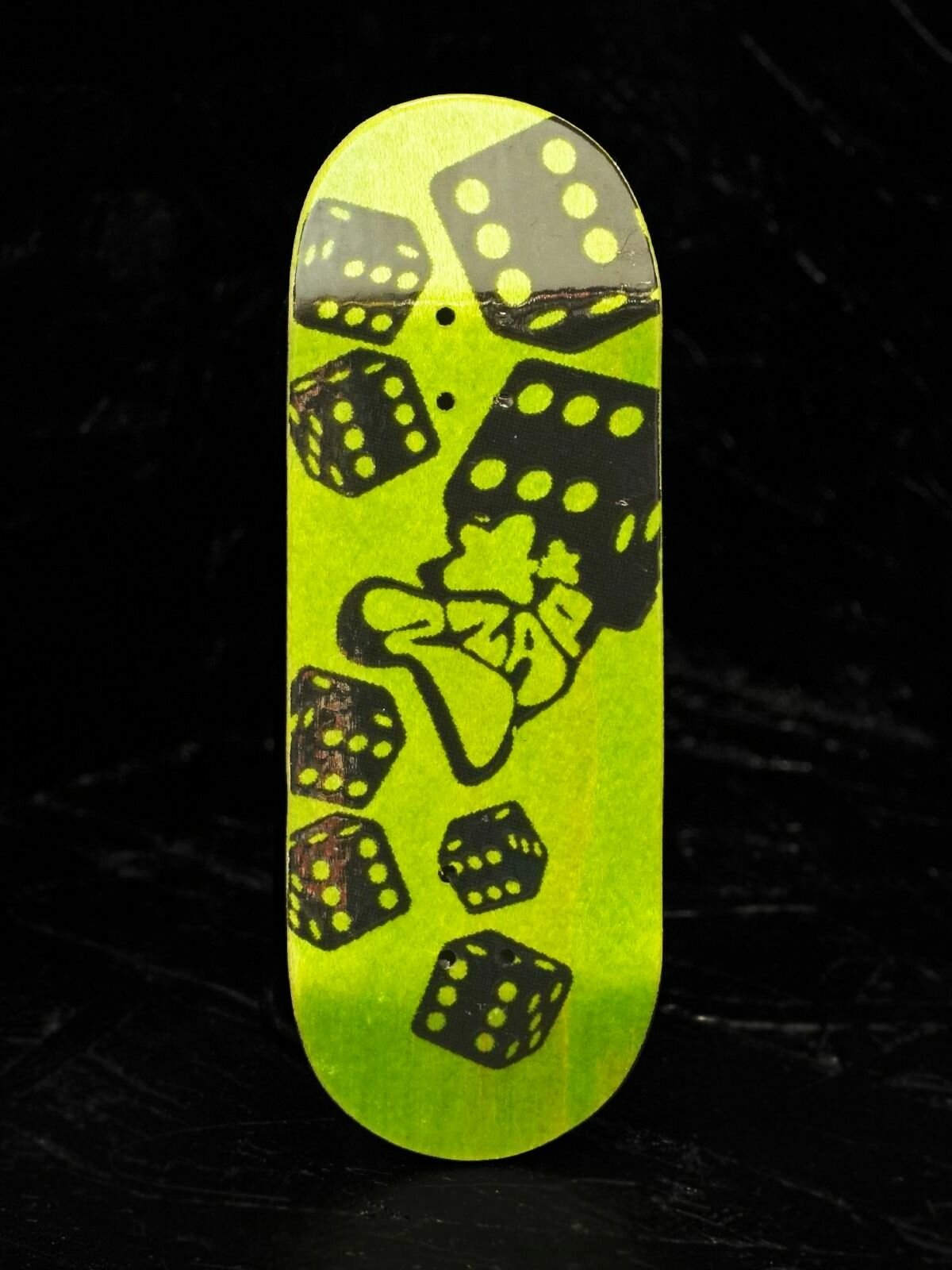 Дека для фингерборд ZZAP Cubics RW green 34 x 97 low