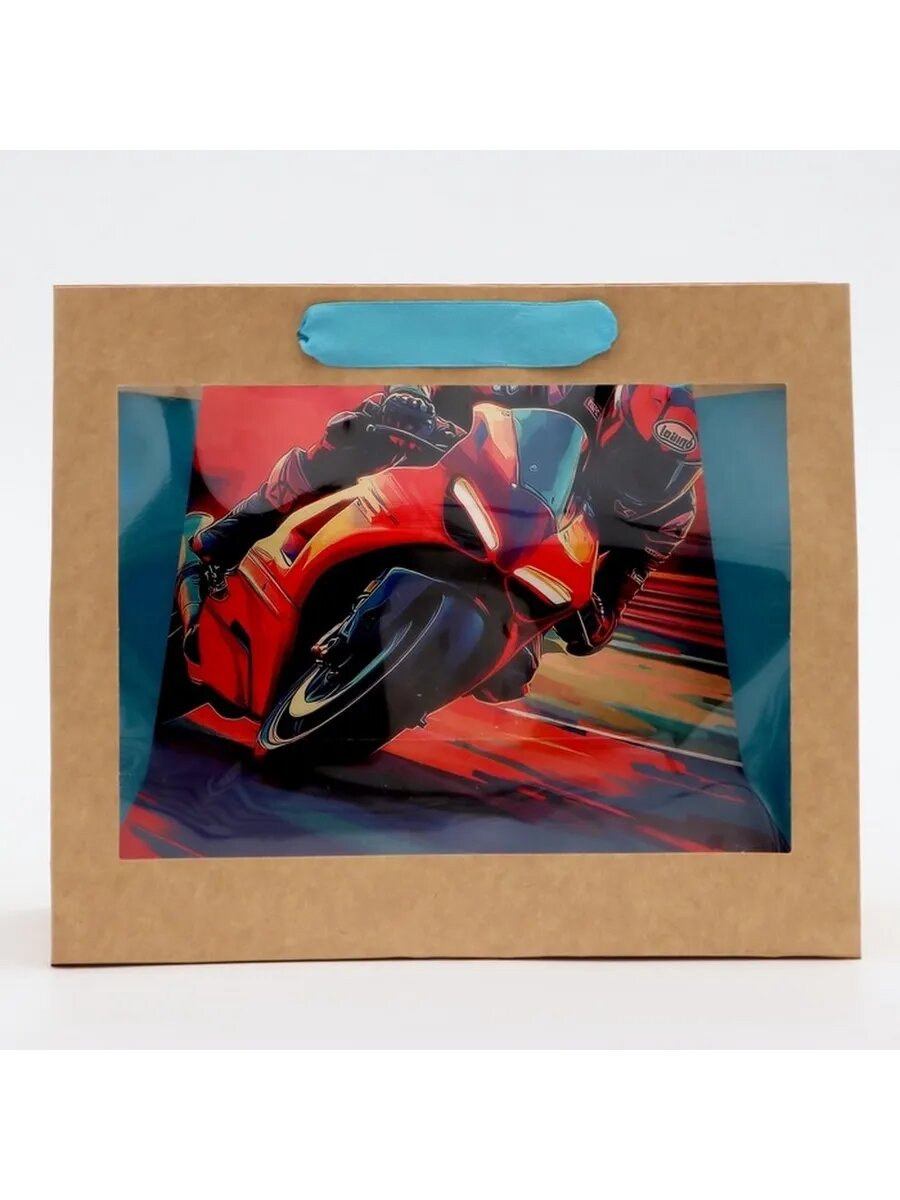 Стильный пластиковый пакет с окном для товаров