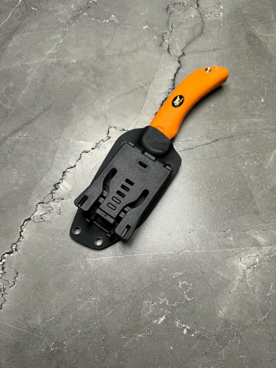 Нож туристический перевертыш с крюком для разделки, рыбалки, охоты и дома, сталь AUS8