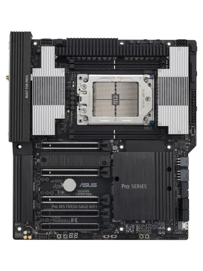 Материнская плата ASUS PRO WS TRX50-SAGE WIFI E-ATX sTR5 AMD TRX50 4xDDR5 (1024ГБ)