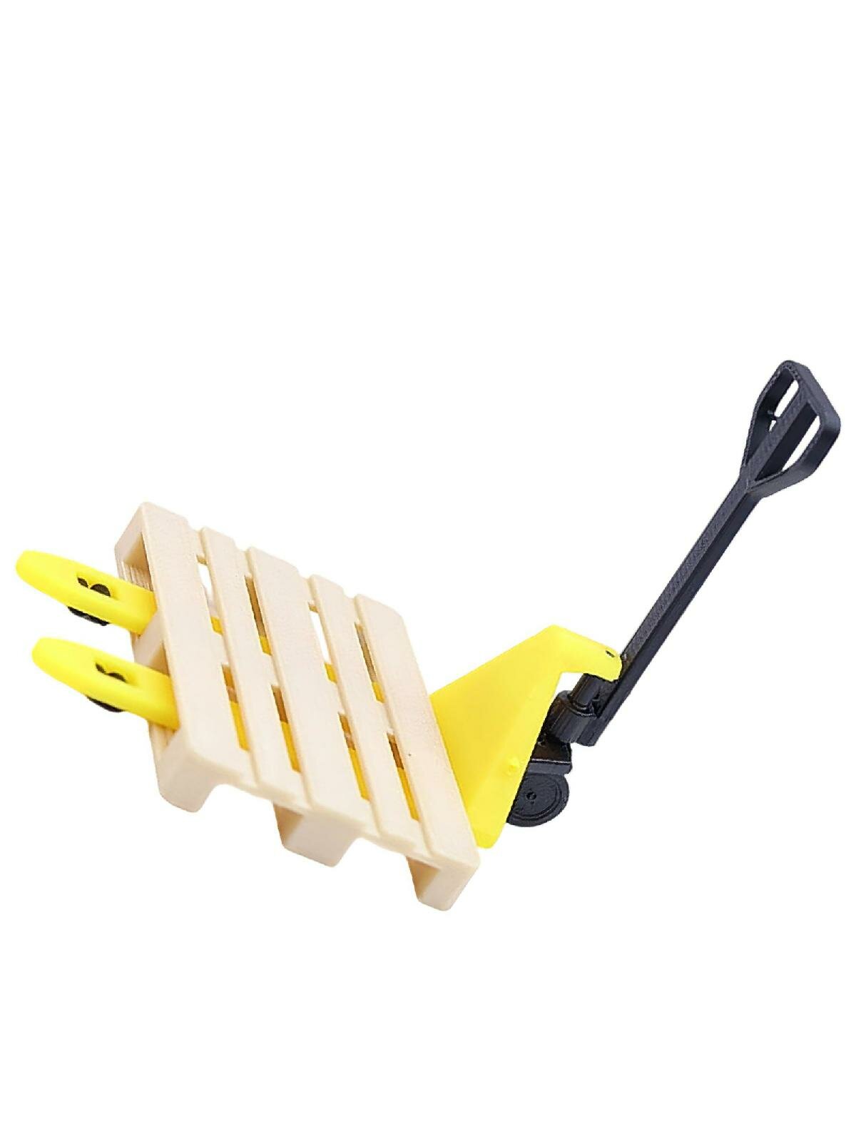 Коллекционный мини-вилочный погрузчик, модель тележки для паллет, дисплей кукольных домиков 1/12