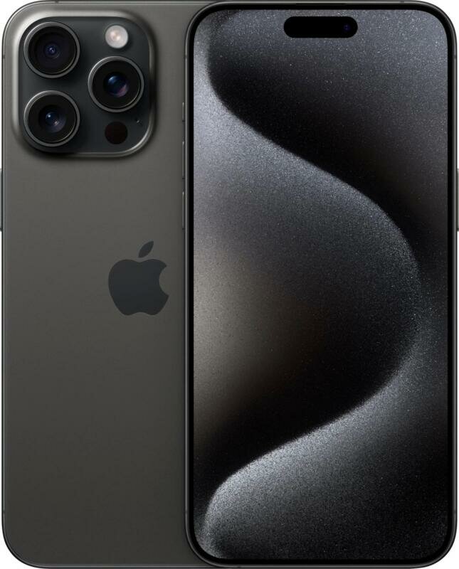 Смартфон Apple iPhone 15 Pro Max, 256Gb Global, Dual nano SIM, Black Titanium (Черный)