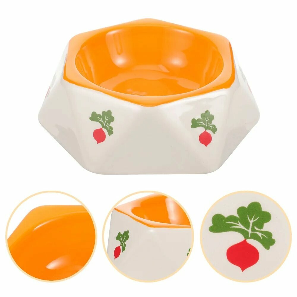 Кормушка из керамики шестигранной формы для грызунов и мелких животных