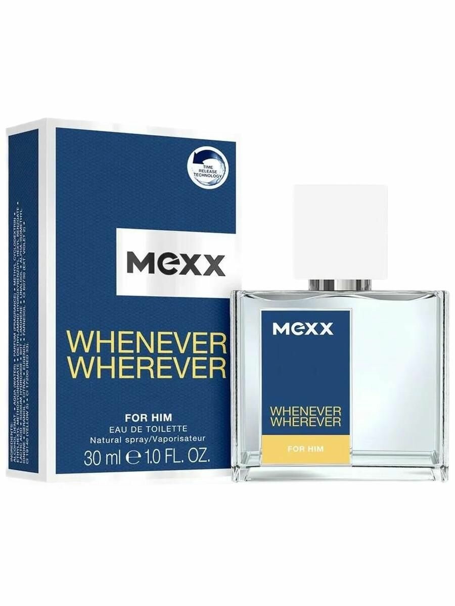 Туалетная вода Mexx "Whenever Wherever", для него, мужская, 30 мл