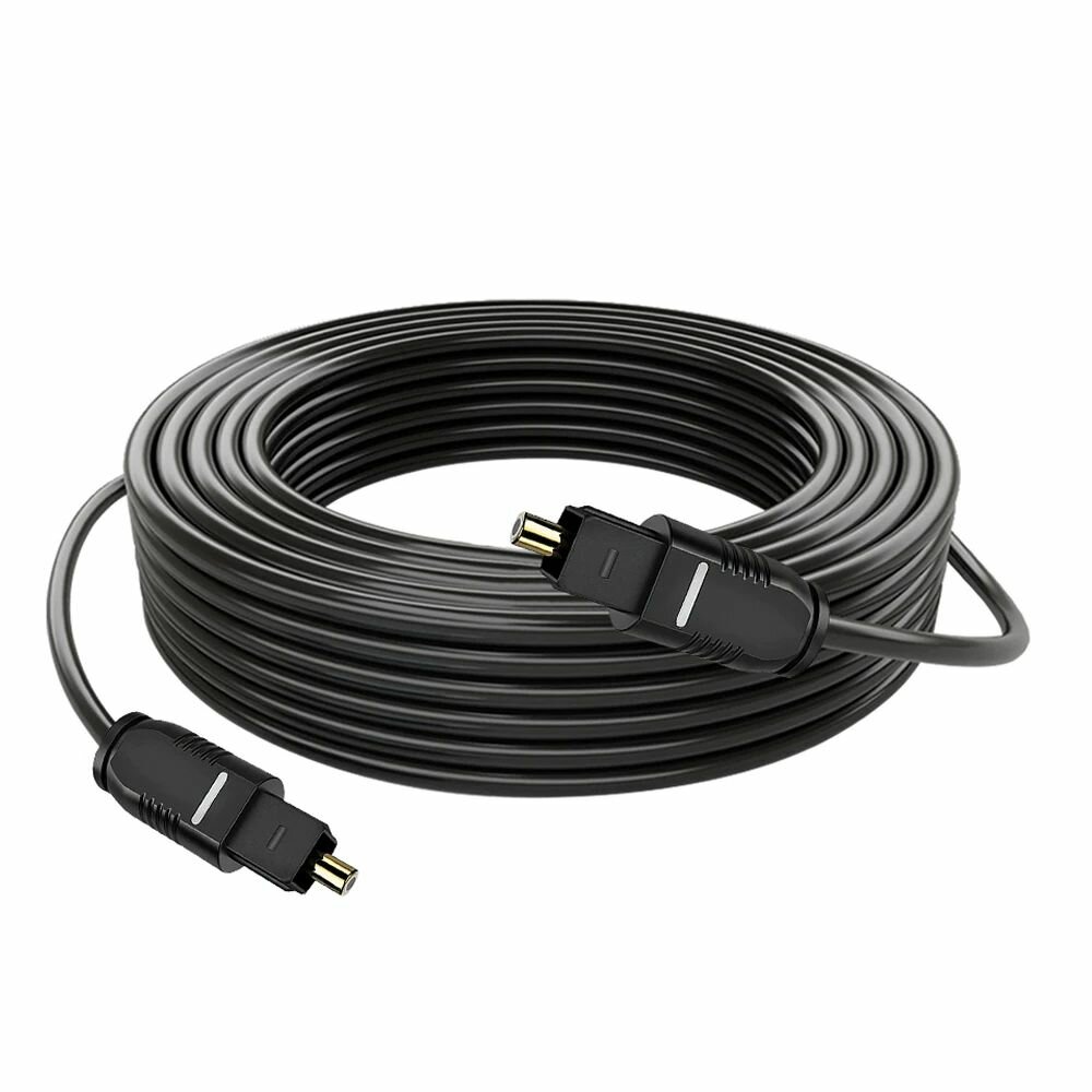 Оптический аудиокабель PMMA, цифровой волоконно-оптический кабель Toslink SPDIF-адаптер для PS4, PS5, телевизора, сабвуфера, саундбара, 1 м, 2 м, 5 м, 10 м, 20 м, 30 м