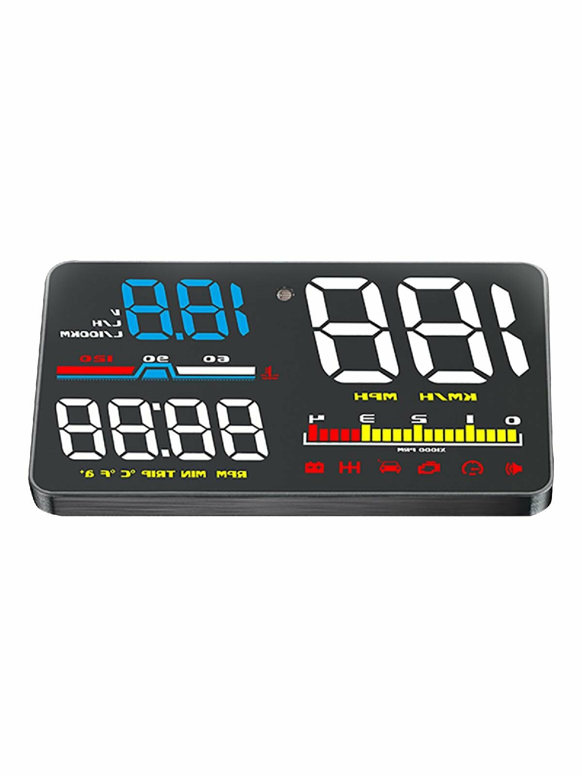 Автомобильный дисплей D5000 HUD head-up display автомобильный универсальный проектор скорости