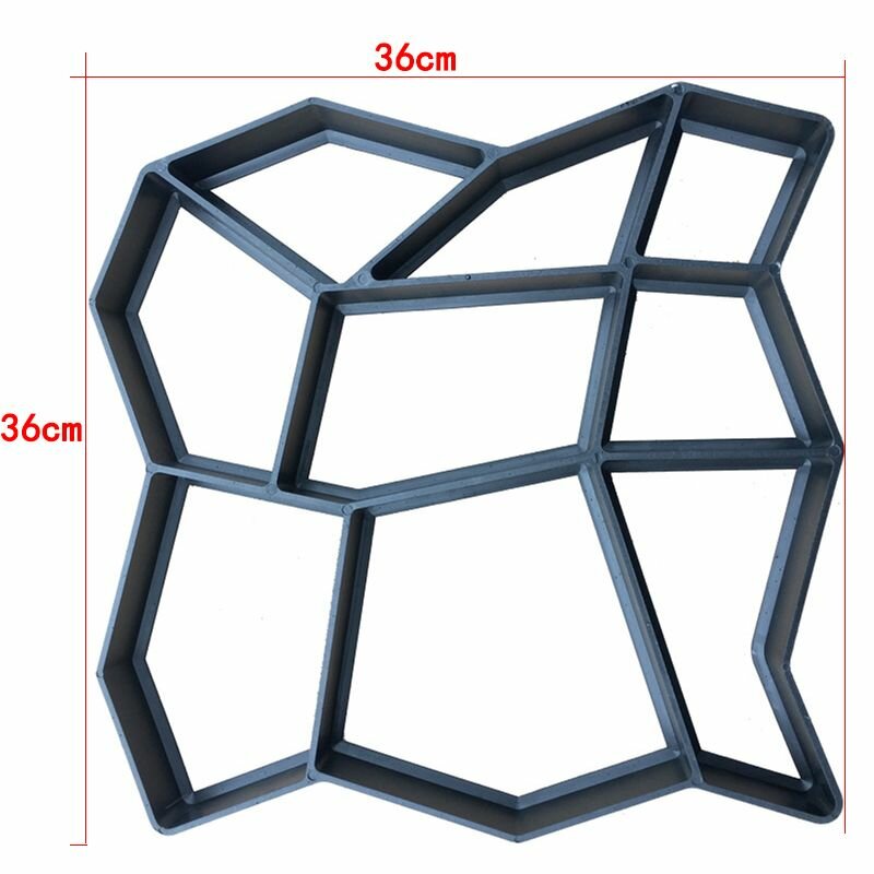 Новая формочка для цемента с рельефом для внутреннего двора, сада, огорода, бетонная плитка, камень для ступеней, DIY пластиковая форма