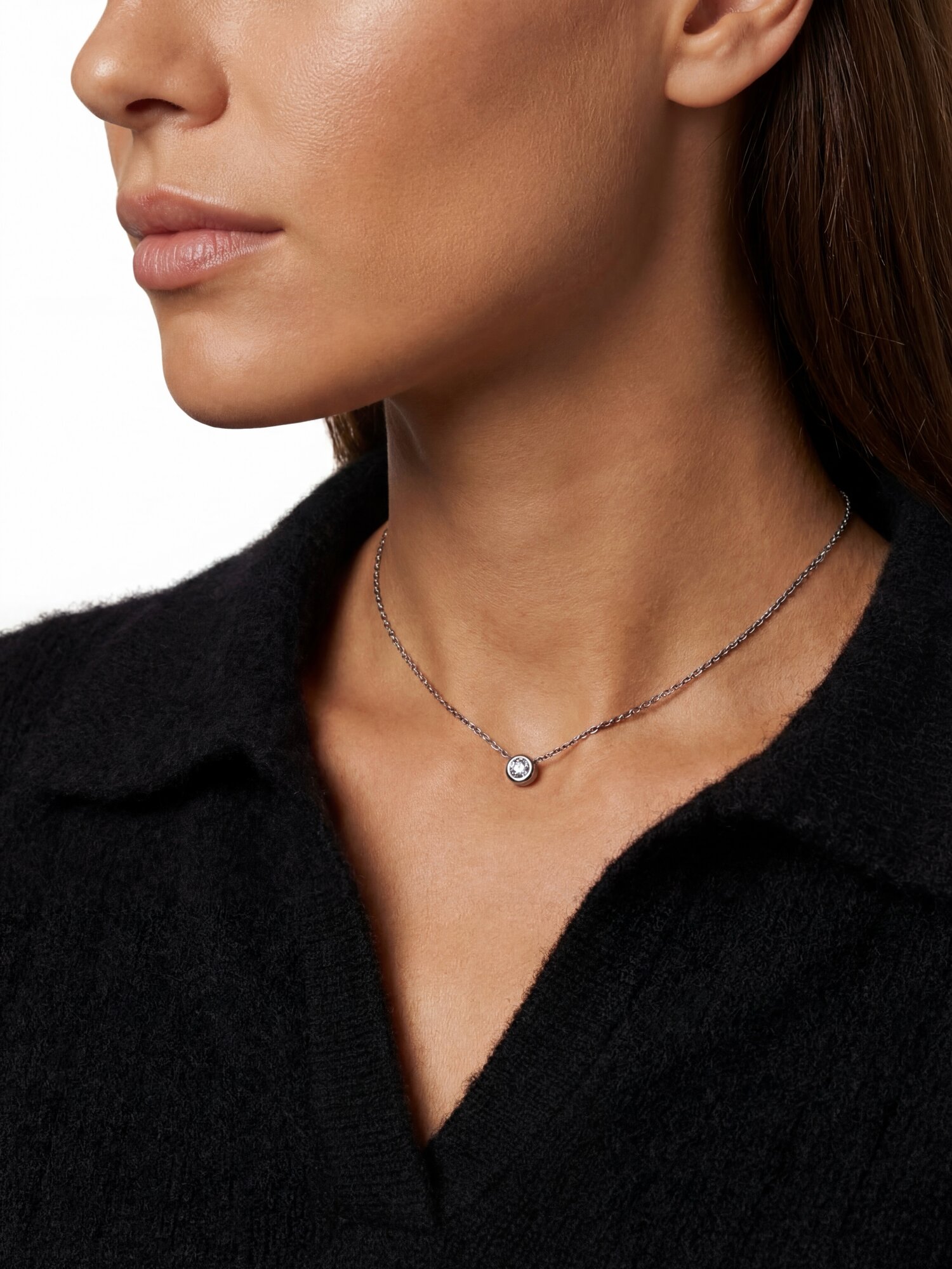 Колье, фианит