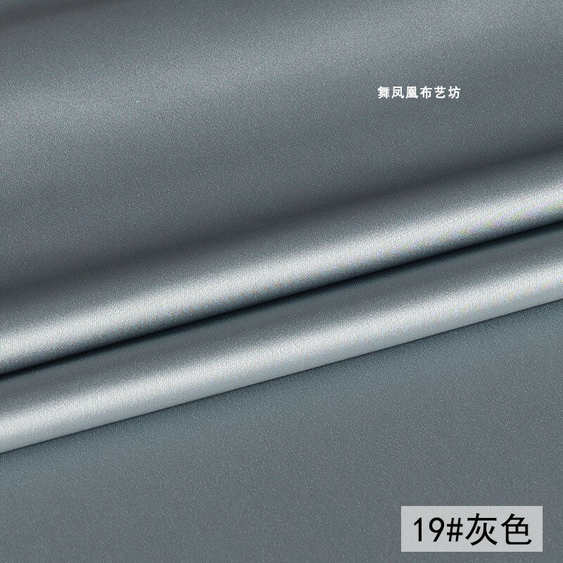 Однотонная двусторонняя ацетатная атласная ткань, глянцевая имитация шелка, дышащая, гладкая ткань для платьев