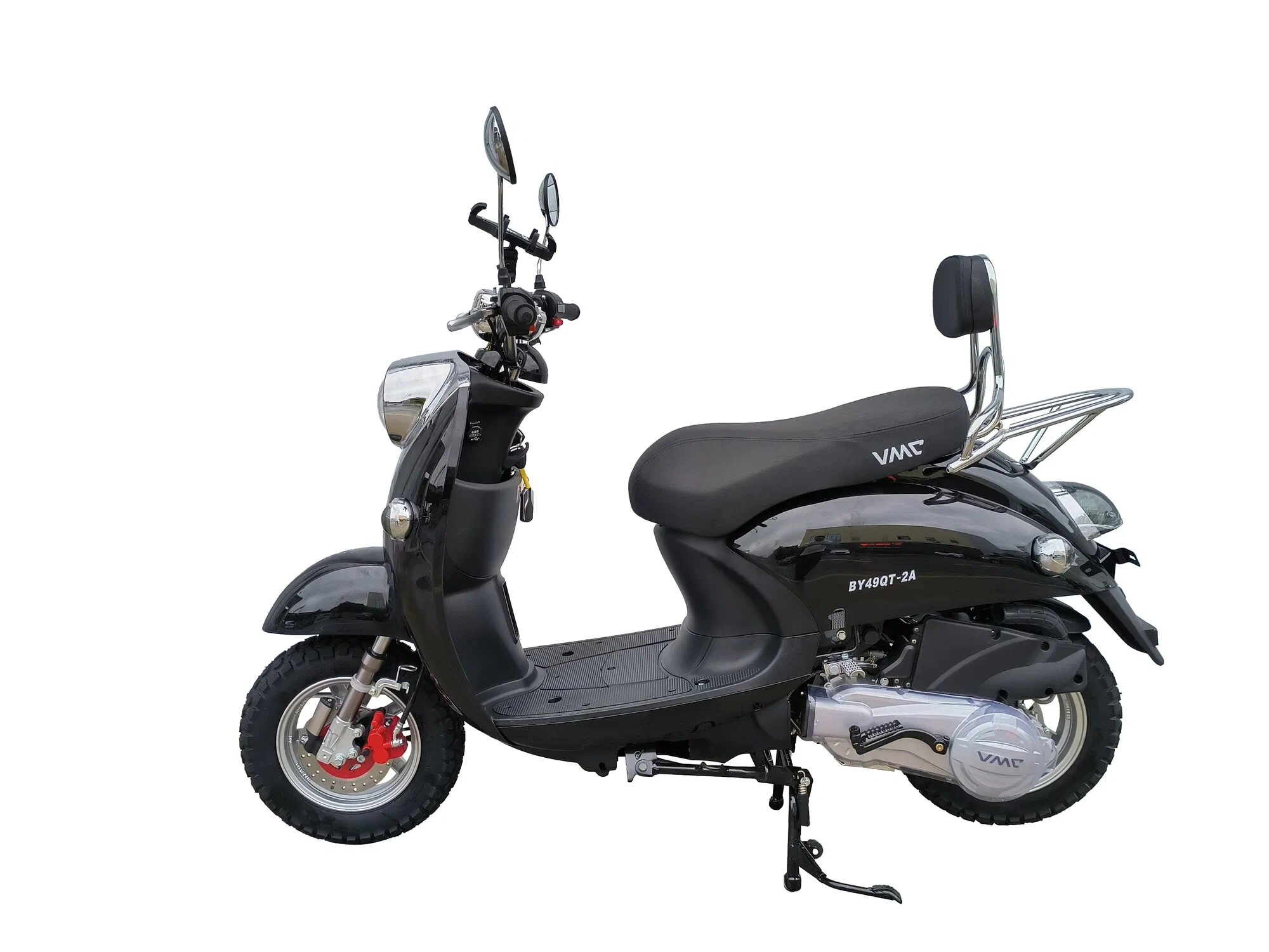 Скутер VMC VENTO "RETRO", 49.9 LED фара, электростартер, сигнализация Черный
