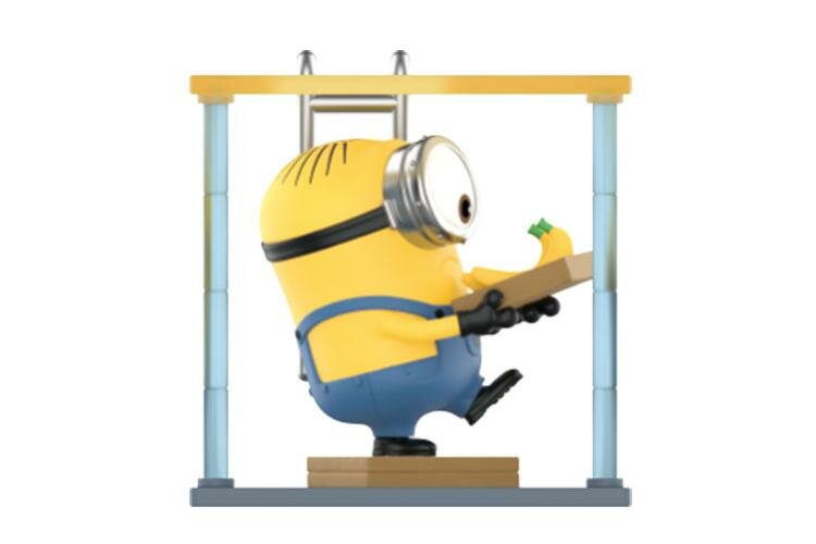 Коллекционные фигурки унисекс POP MART Minions Secret Base, Confirmed-Banana Delivery to Stuart (Open)