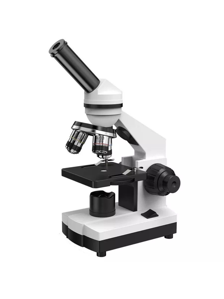 Микроскоп биологический "G3006A", с набором слайдов, максимальное увеличение до 2500x