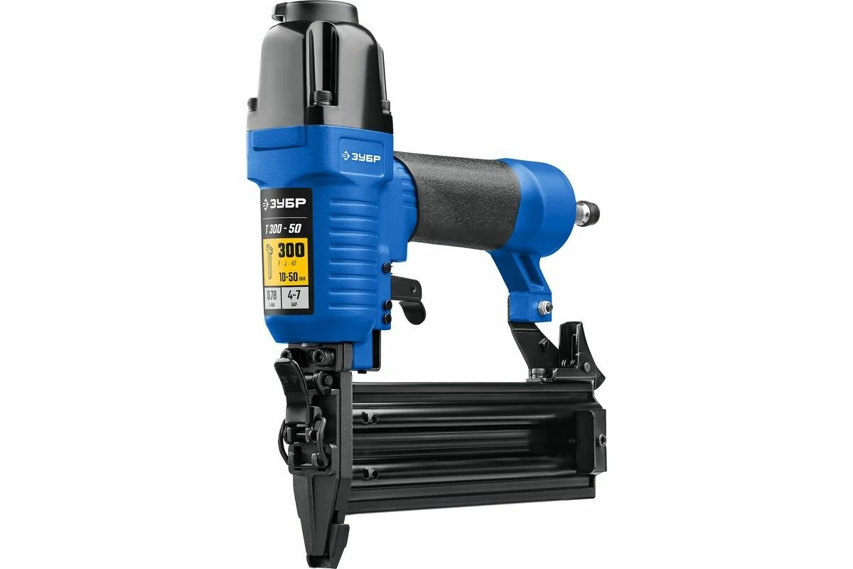 Пневматический нейлер ЗУБР Т300-50 Профессионал, для гвоздей 18Ga, тип 300, 10-50 мм