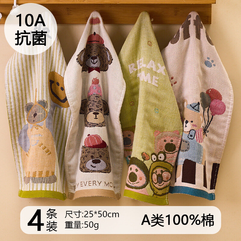 100% Чистый хлопковый марлевый полотенце для лица, мягкое и комфортное, специальное полотенце для детей, взрослый, полностью хлопковое, 10A антибактериальное полотенце для лица