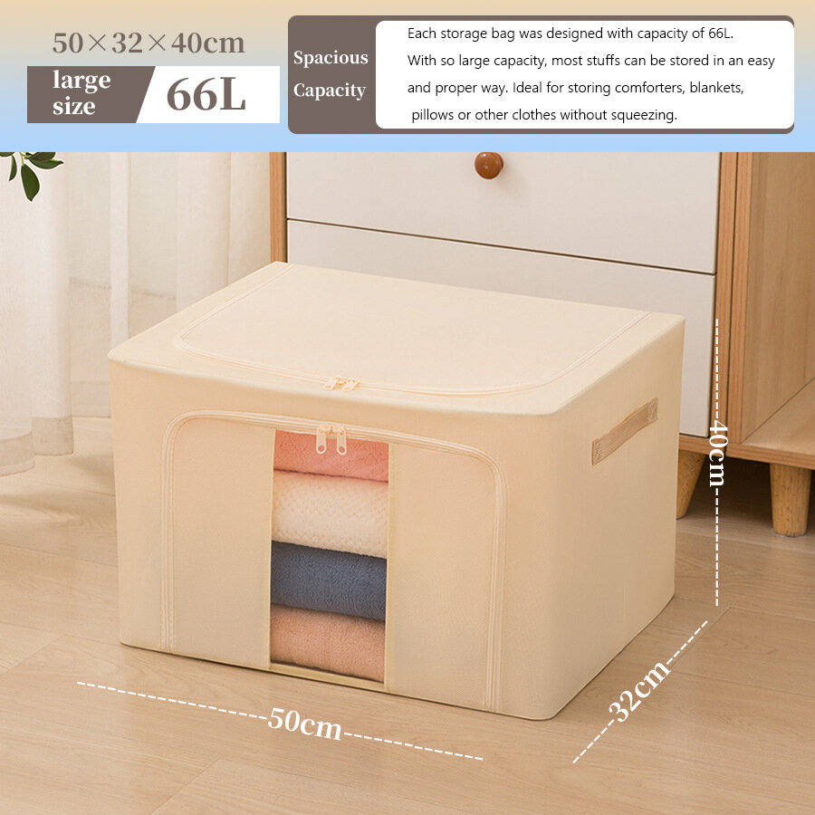 Многофункциональный пылезащитный мешок для хранения одеял и постельного белья, с узором «гусиная лапка» и откидной крышкой.