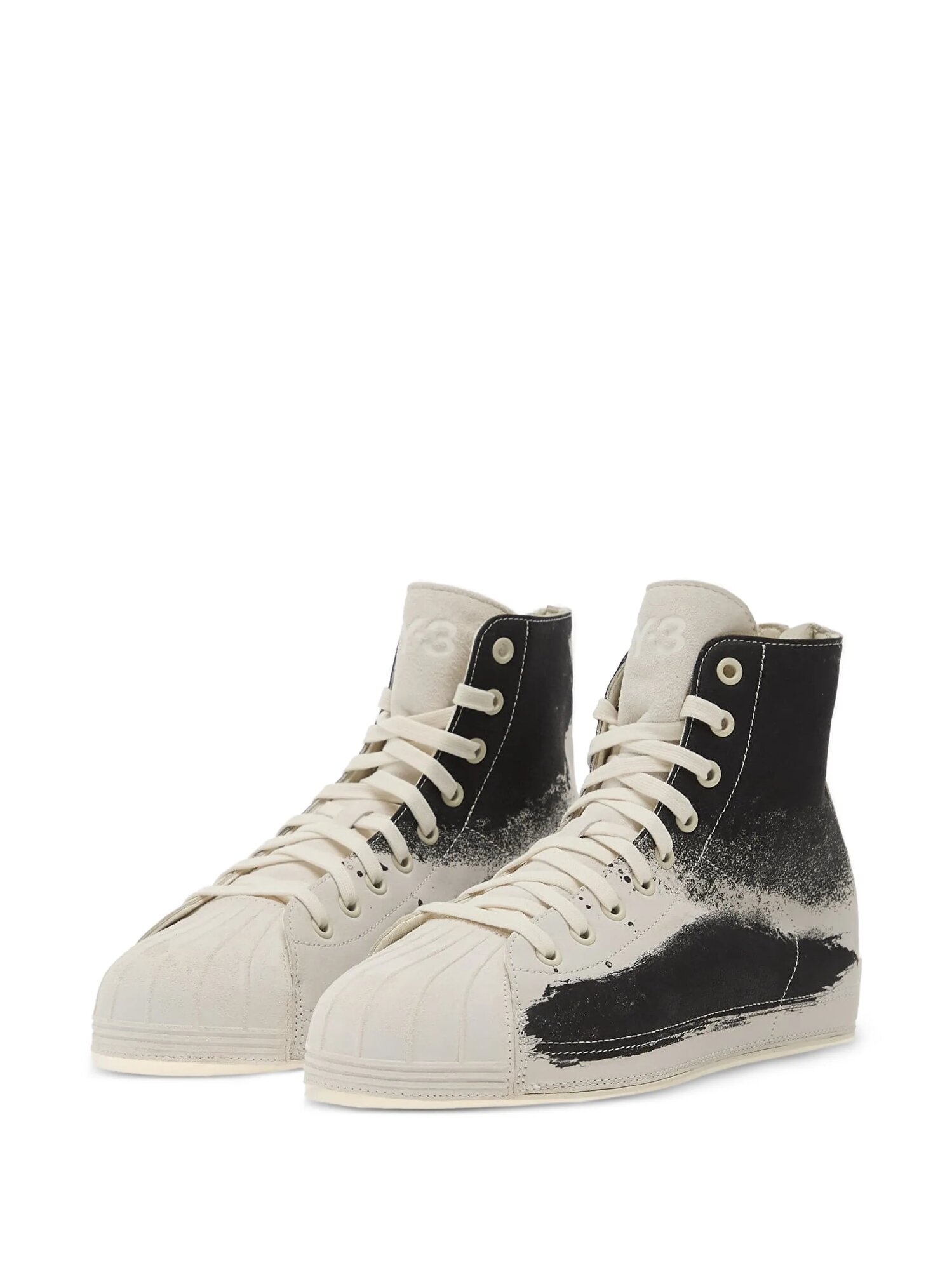 Кроссовки Y-3 Splash print high top sneakers, размер 9, разноцветный — фото 1