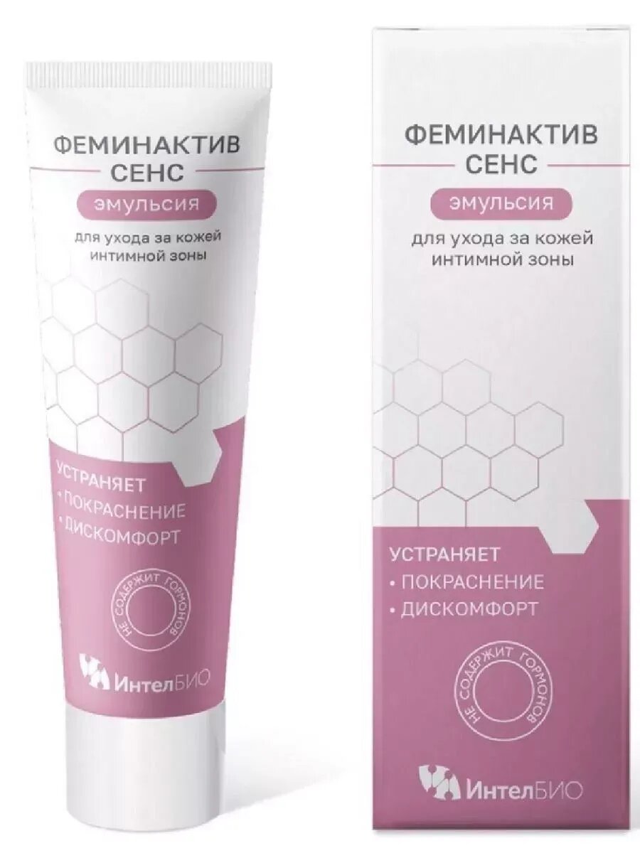 Феминактив сенс эмульсия для ухода за кожей интим 50мл-1шт.